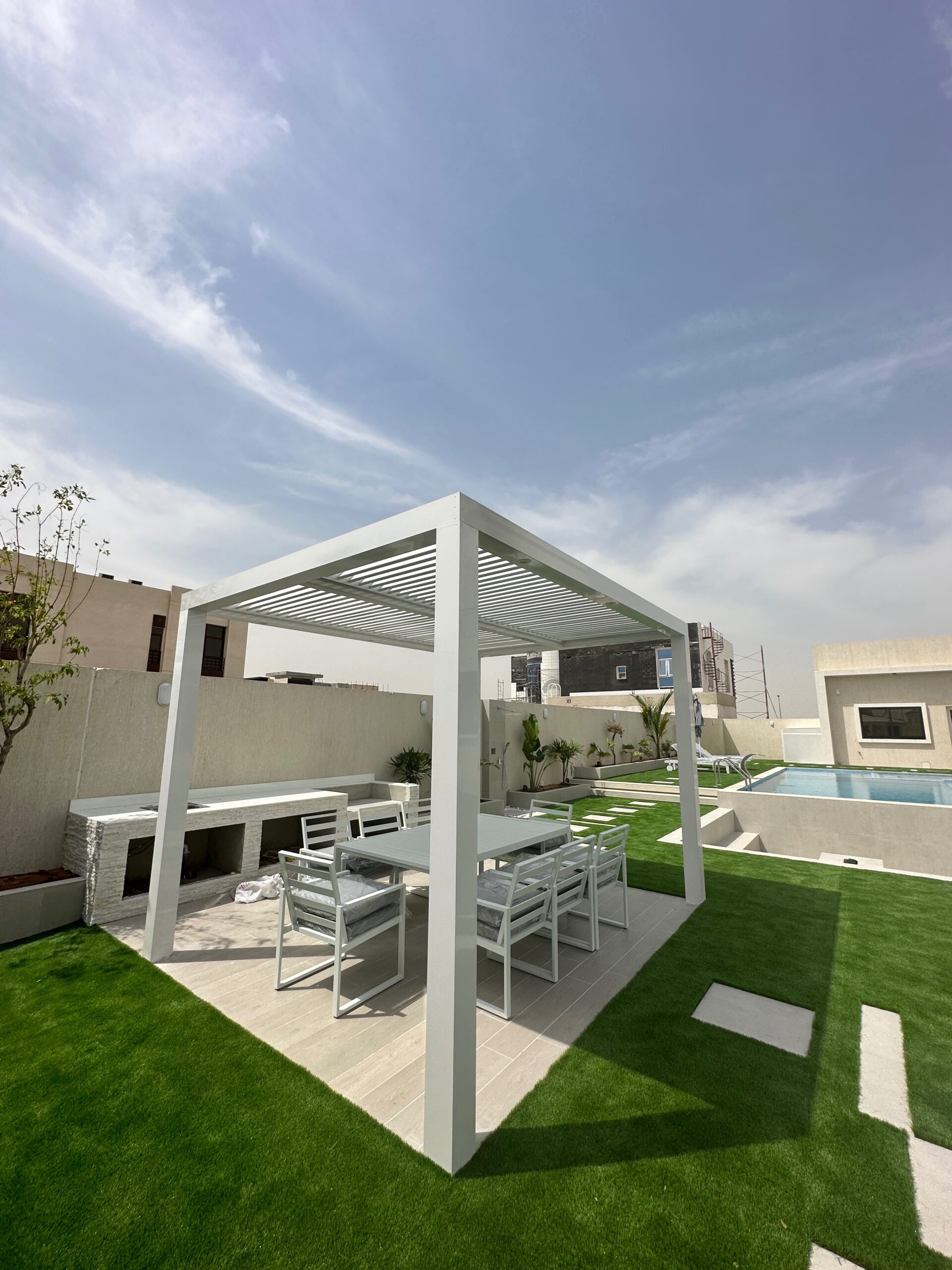 Pergolas & BBQ Counter – aquamate.ae